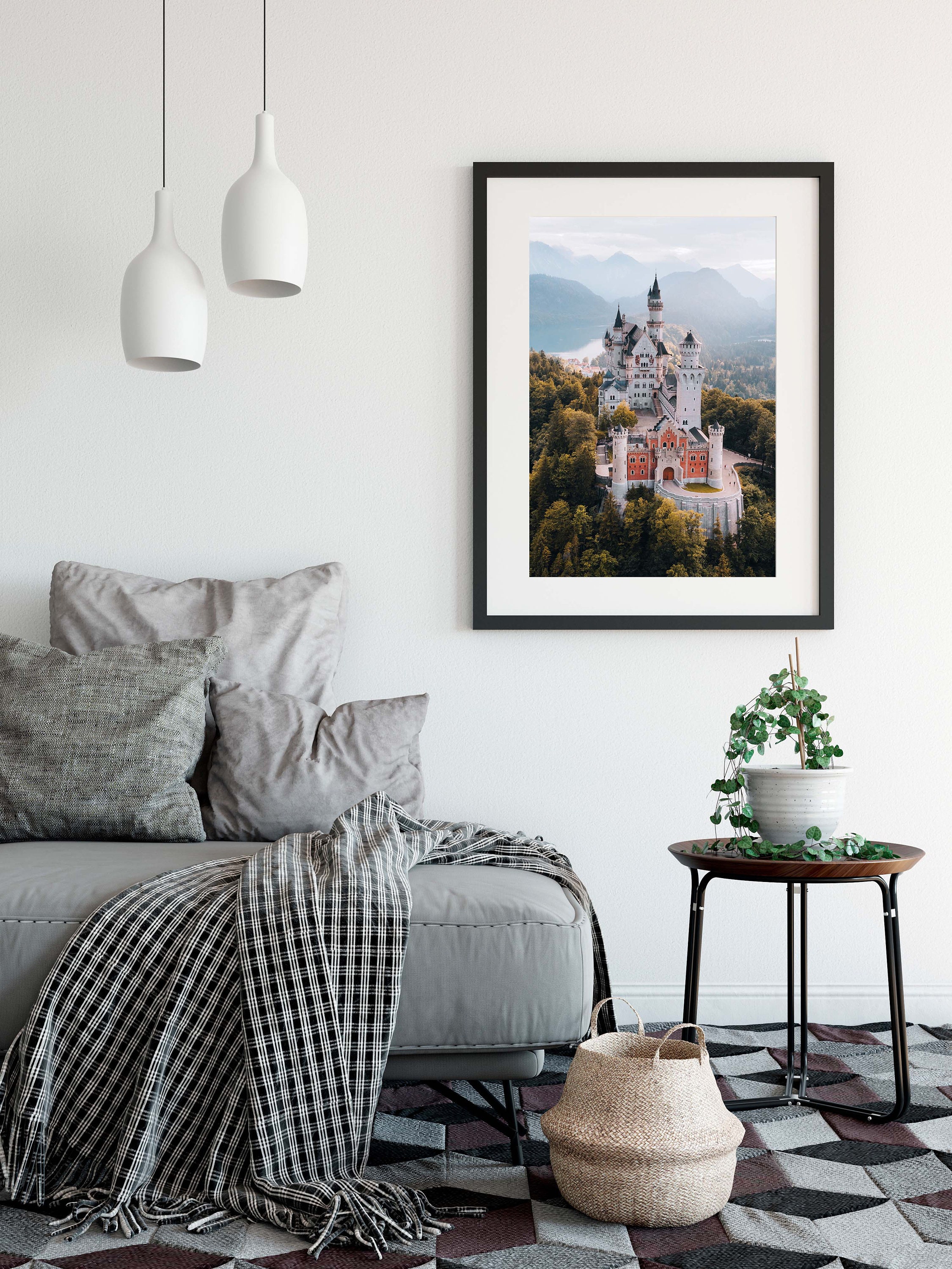 Neuschwanstein Castle Poster Print, Castle Photo Art, Castle Wall Decor ...