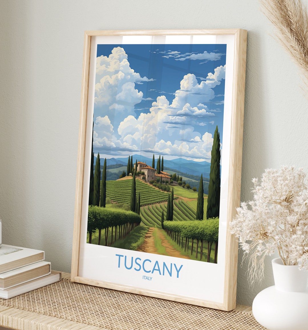 Tuscany Print No 2, Tuscany Art Print, Tuscany Artwork, Tuscany Travel ...
