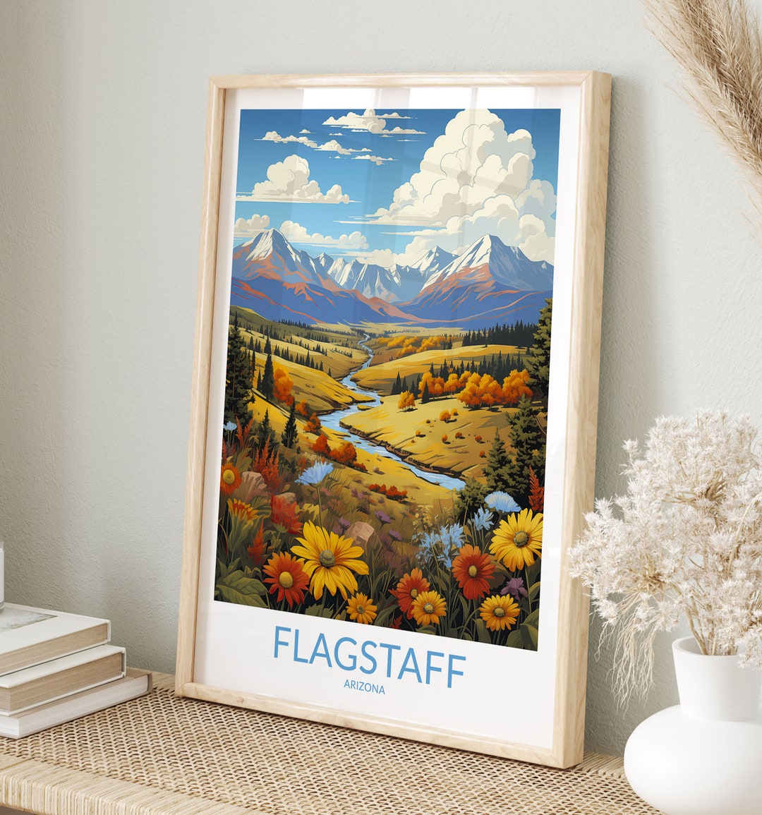 Flagstaff Print, Flagstaff Poster, Flagstaff Wall Art, Flagstaff Art ...