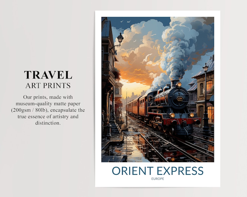 Orient Express Print No 3, Orient Express Poster, Orient Express Wall ...