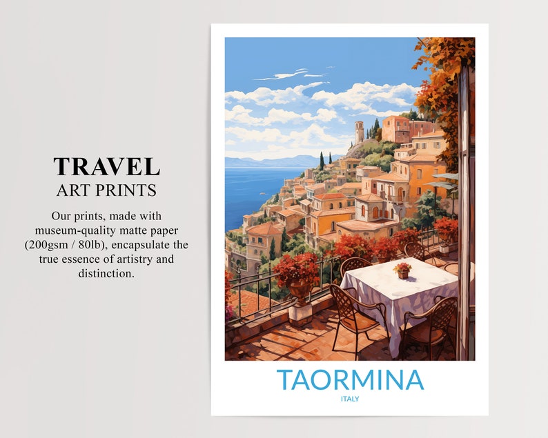 Taormina Print No 7, Taormina Poster, Taormina Wall Art, Taormina Art ...