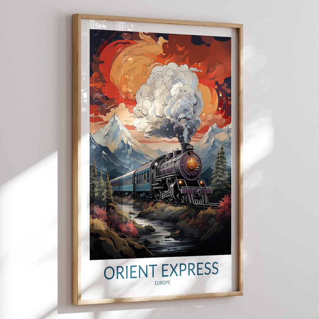 Orient Express Print No 5, Orient Express Poster, Orient Express Wall ...