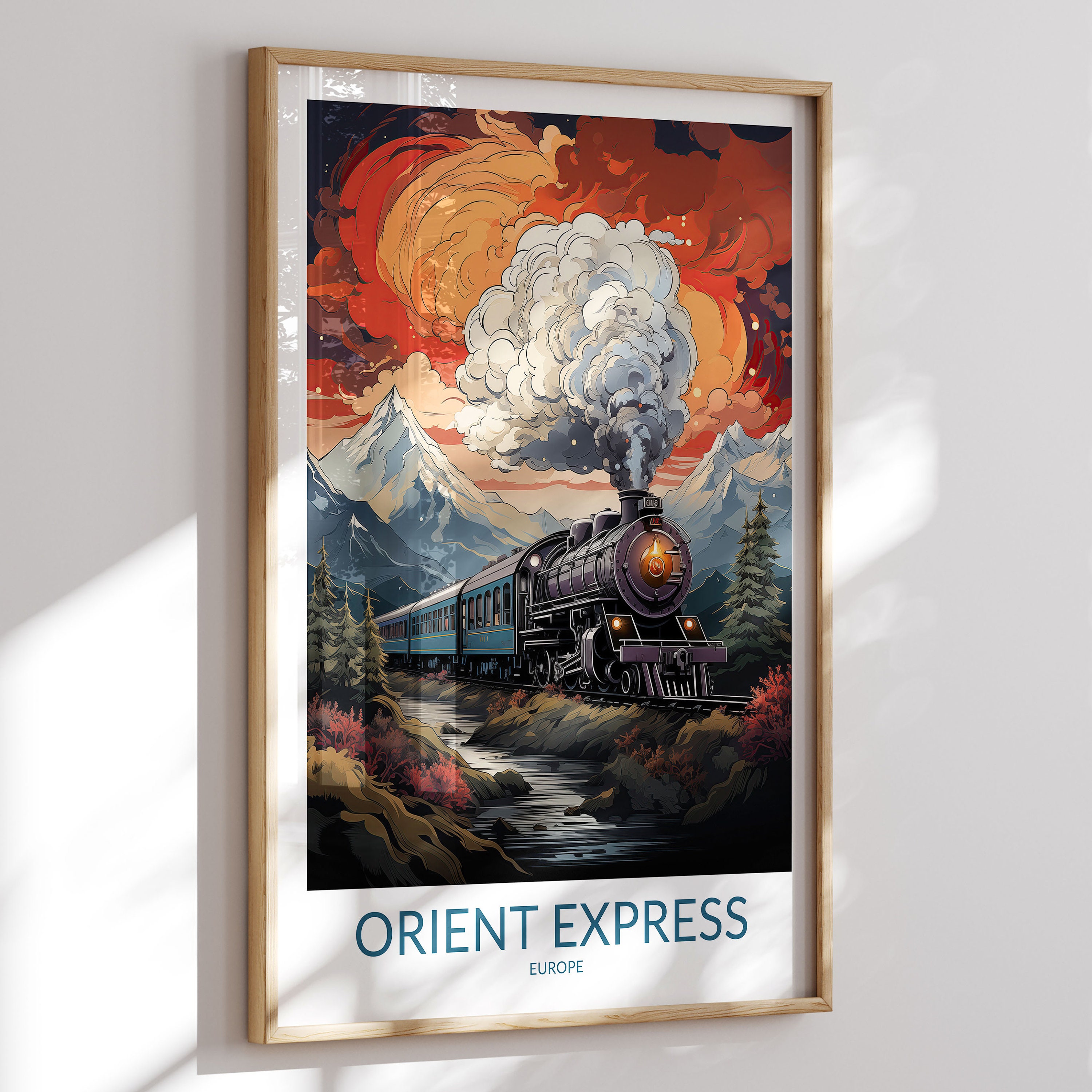 Orient Express Print No 5, Orient Express Poster, Orient Express Wall ...