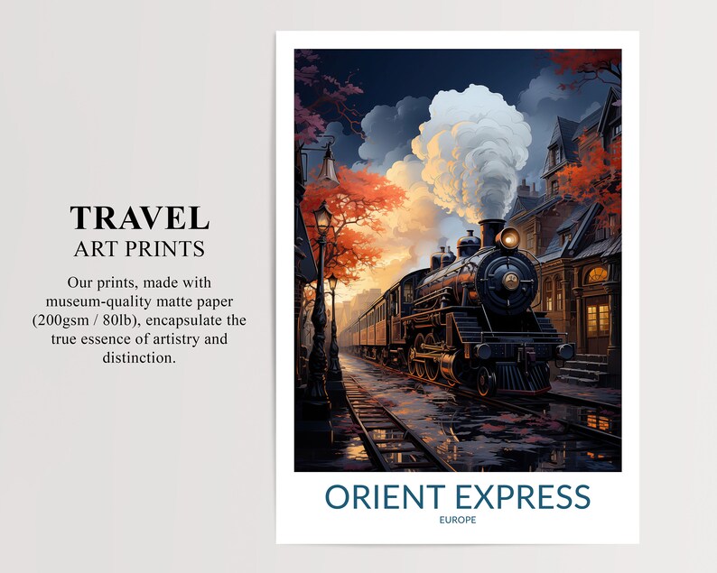 Orient Express Print No 4, Orient Express Poster, Orient Express Wall ...