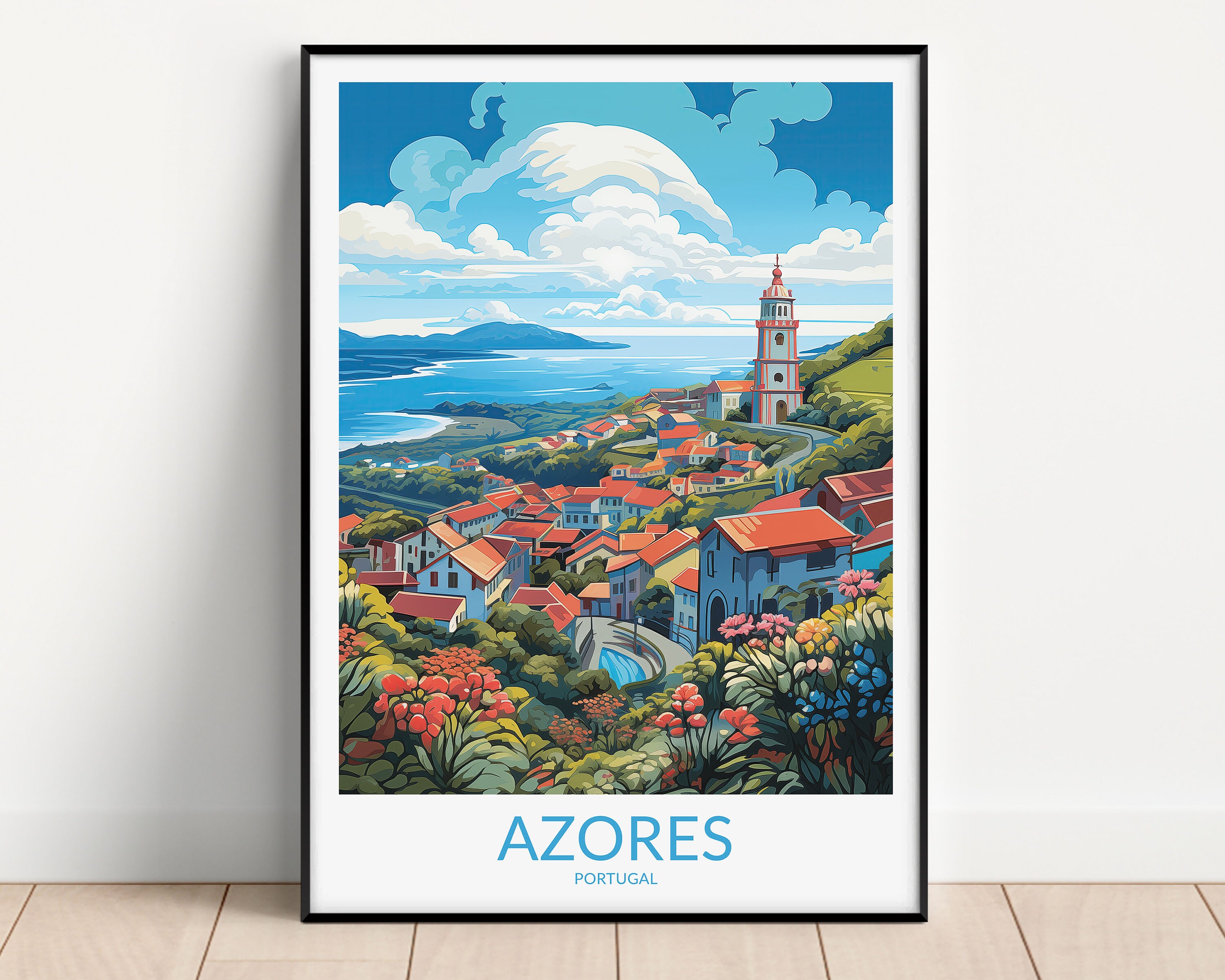 Azores Print No 5, Azores Poster, Azores Wall Art, Azores Art Print ...