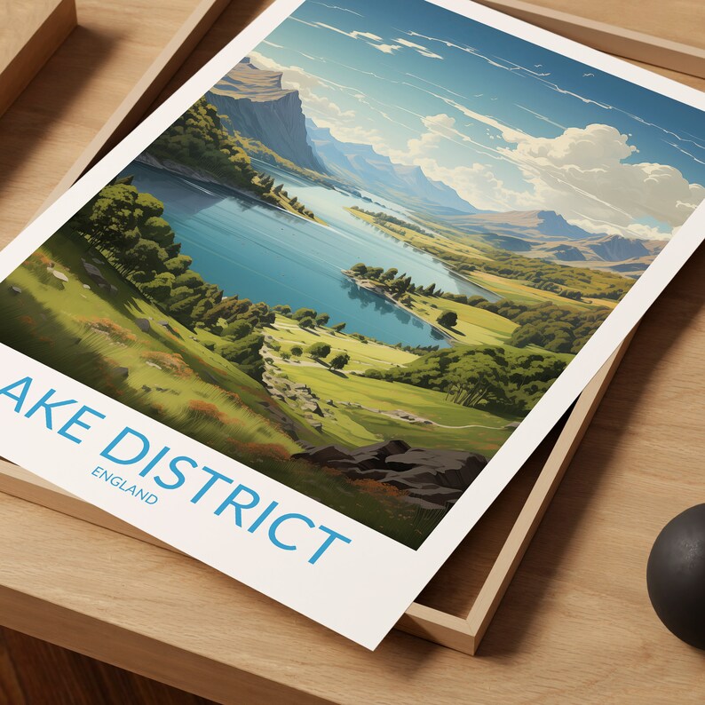 Lake District Print, Lake District Poster, Lake District Wall Art, Lake ...
