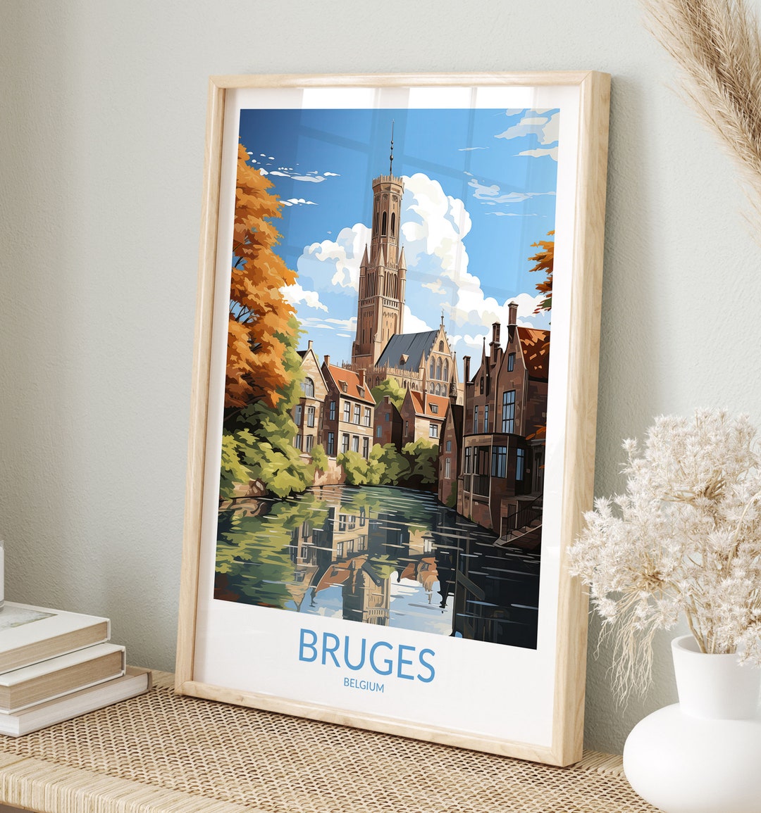 Bruges Print, Bruges Poster, Bruges Wall Art, Bruges Art Print, Bruges ...