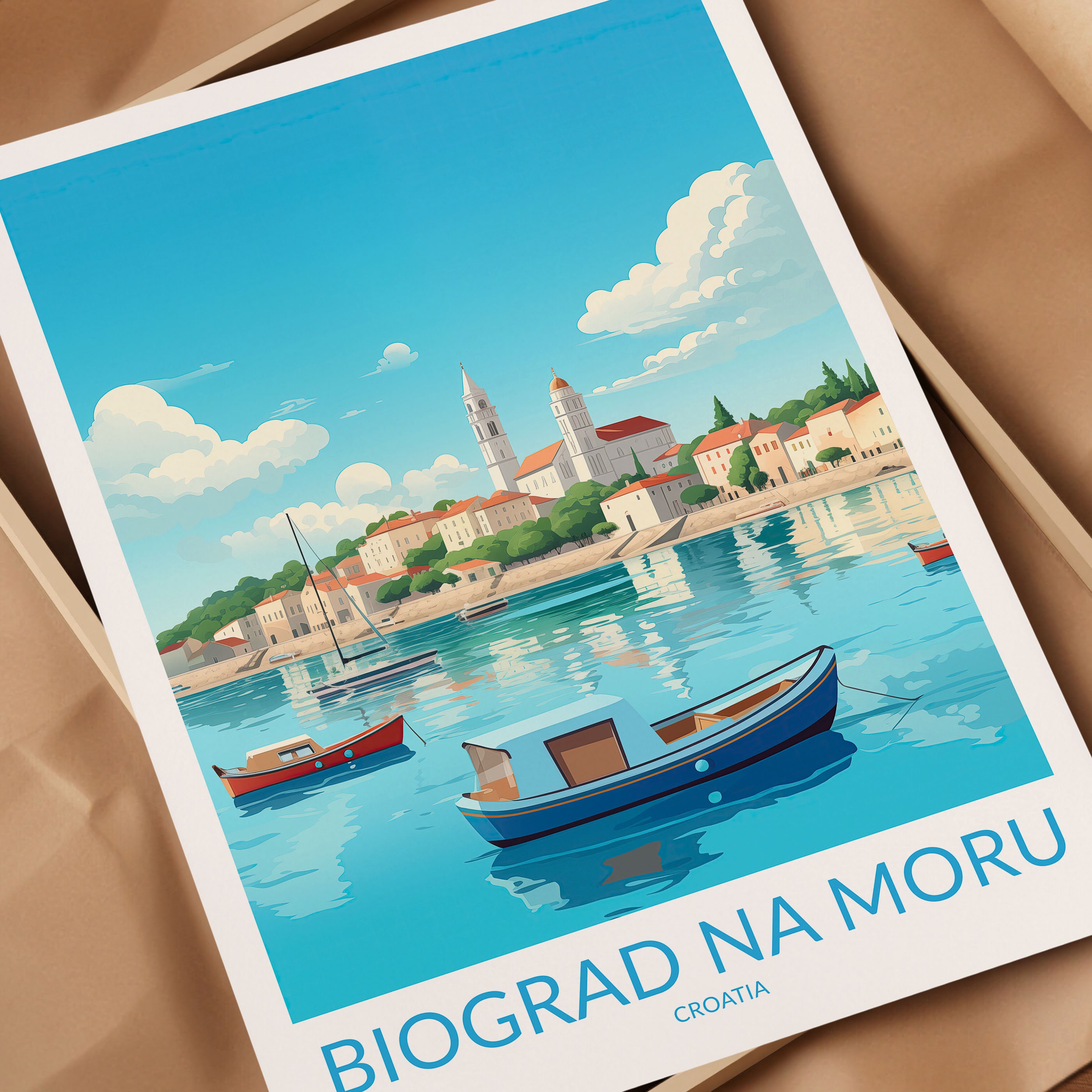 Biograd Na Moru Print No 6, Biograd Na Moru Poster, Biograd Na Moru ...