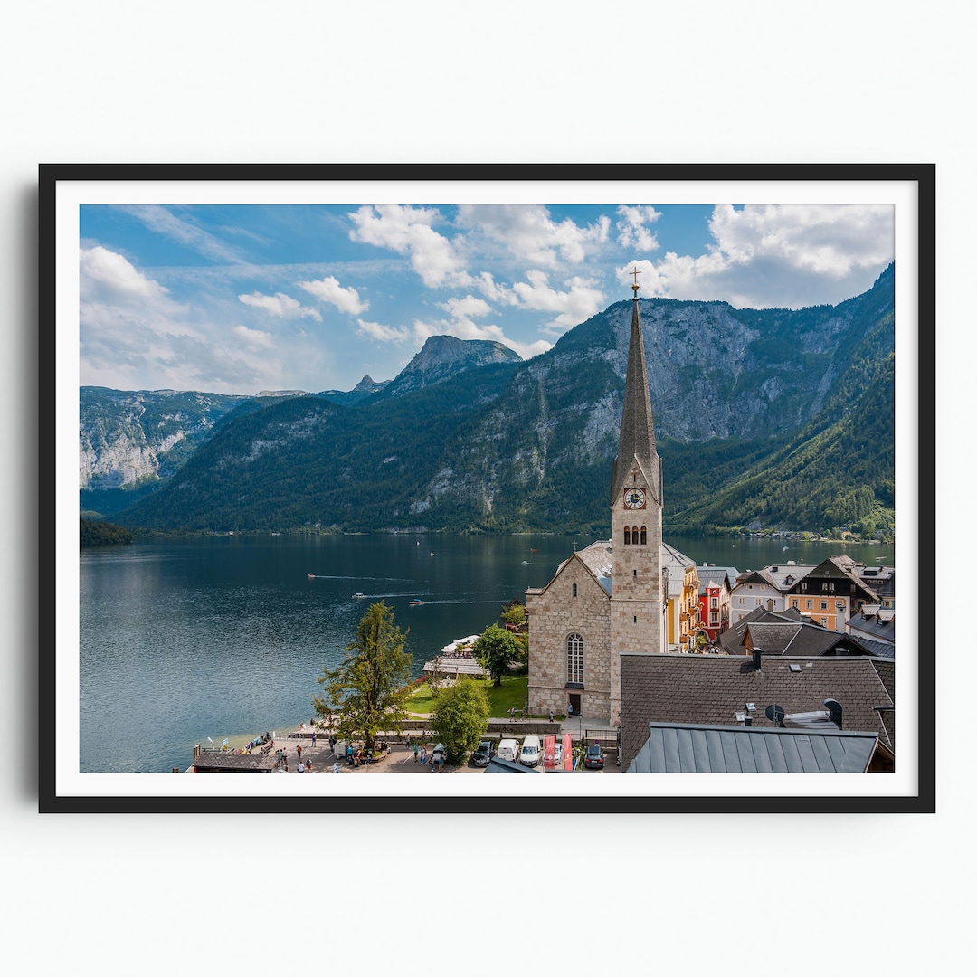 Real Photo, Hallstatt Dorf Print, Austria Wall Art, Hallstatt Poster ...