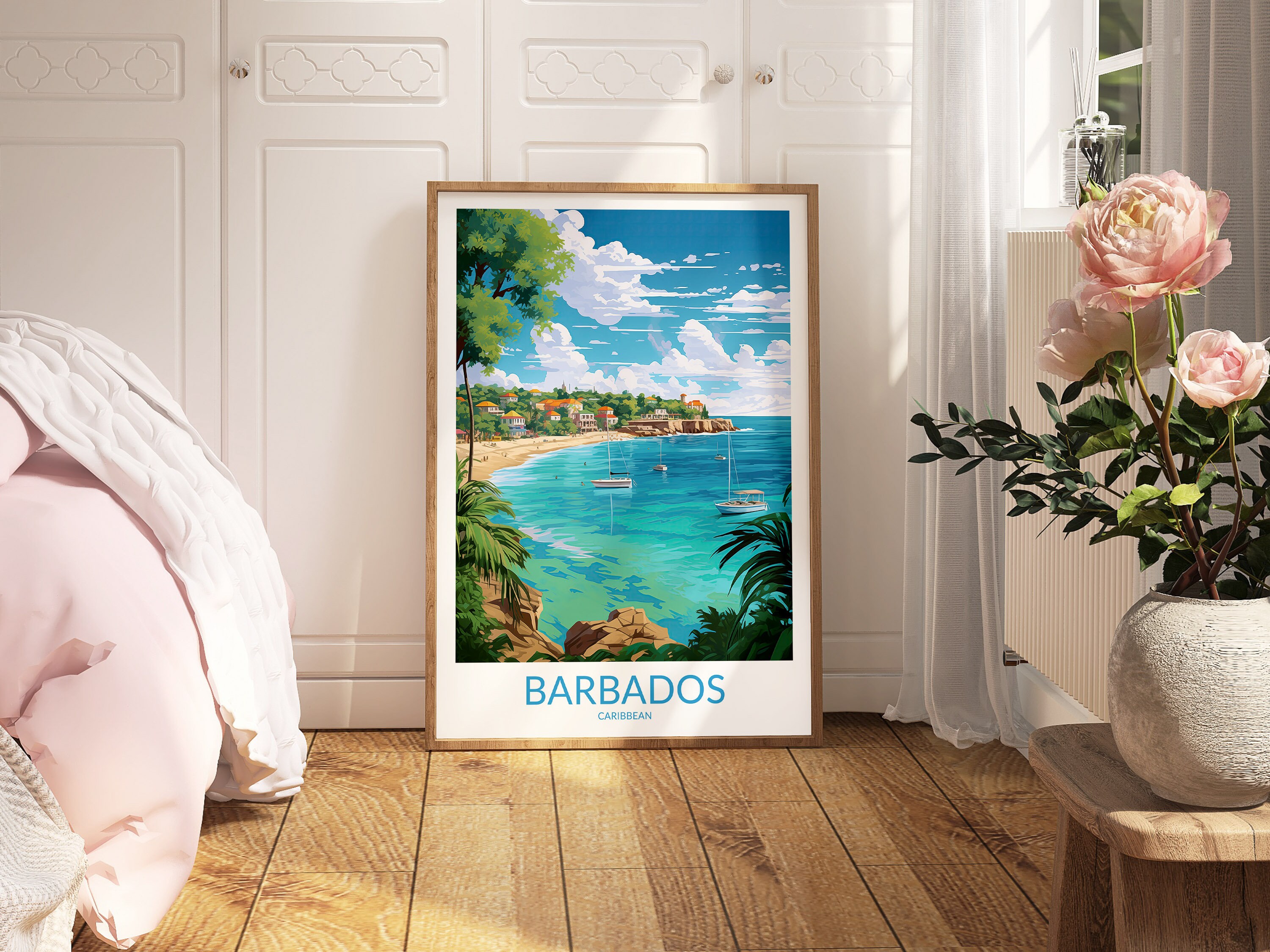Barbados Print No 7, Barbados Poster, Barbados Wall Art, Barbados Art ...