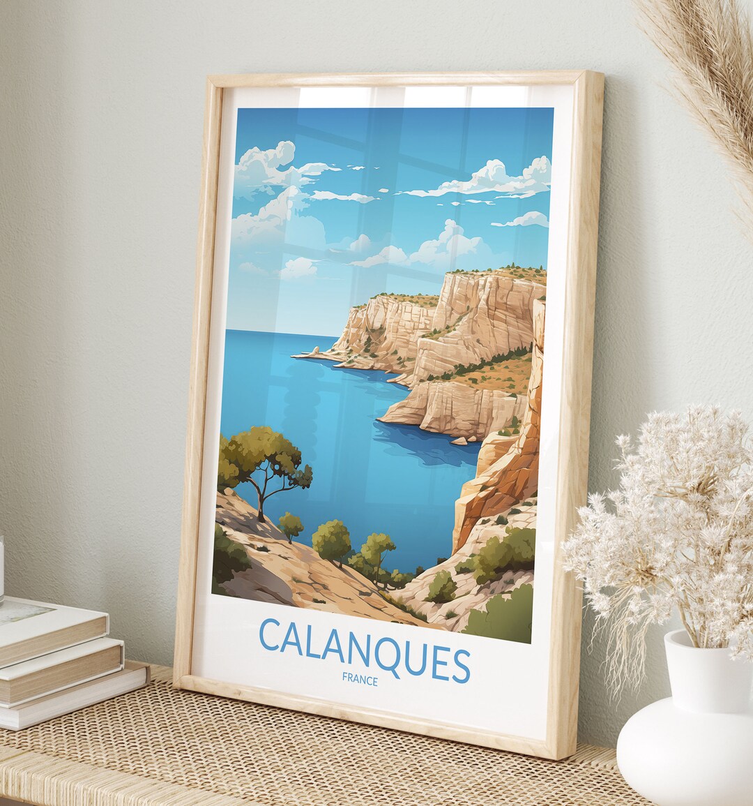 Calanques Print No 3, Calanques Poster, Calanques Wall Art, Calanques ...