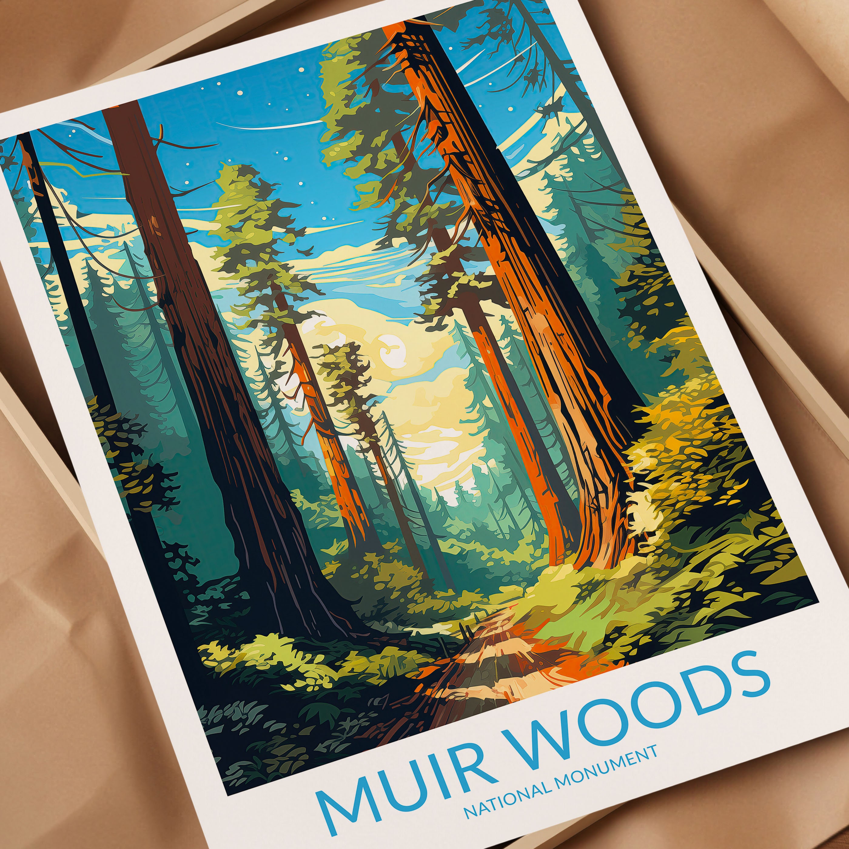 Muir Woods Print No 2, Affiche Muir Woods, Muir Woods Wall Art, Muir ...