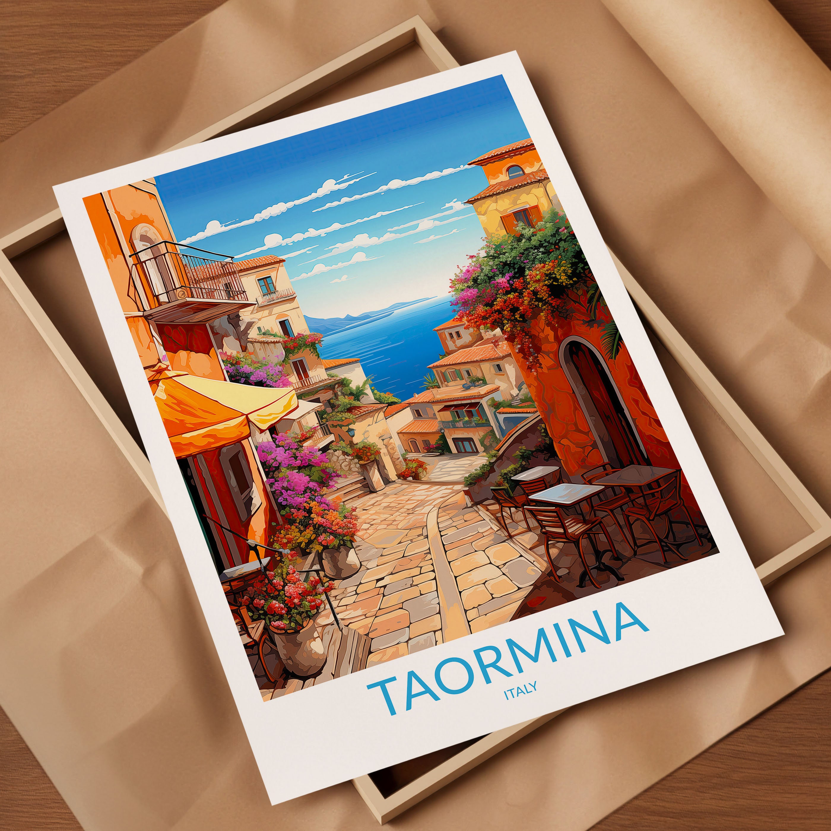 Taormina Print No 6, Taormina Poster, Taormina Wall Art, Taormina Art ...