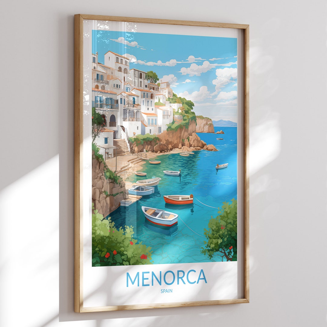 Menorca Print No 9, Menorca Poster, Menorca Wall Art, Menorca Art Print ...