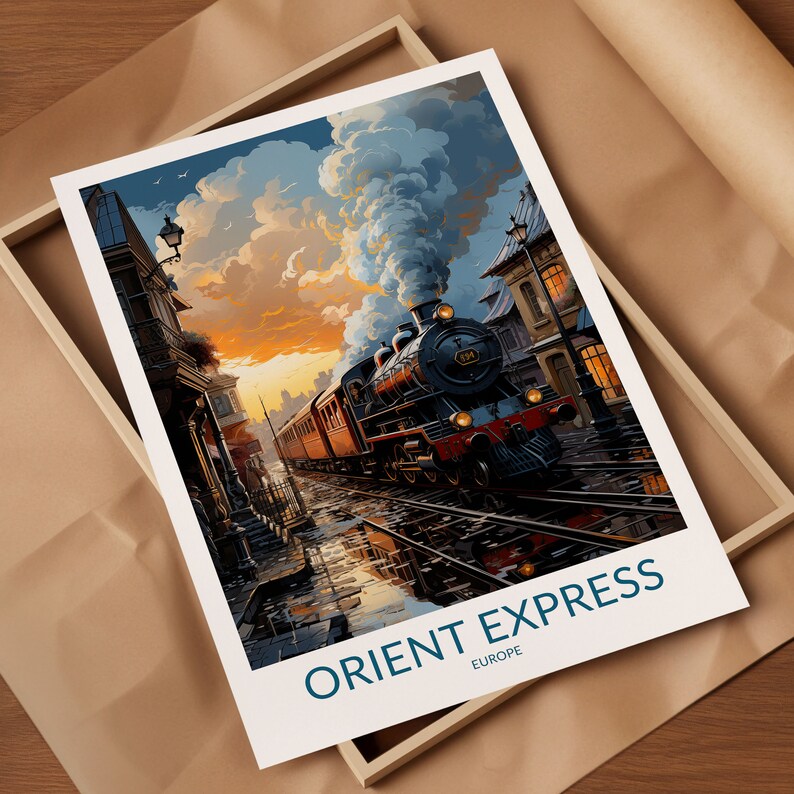 Orient Express Print No 3, Orient Express Poster, Orient Express Wall ...