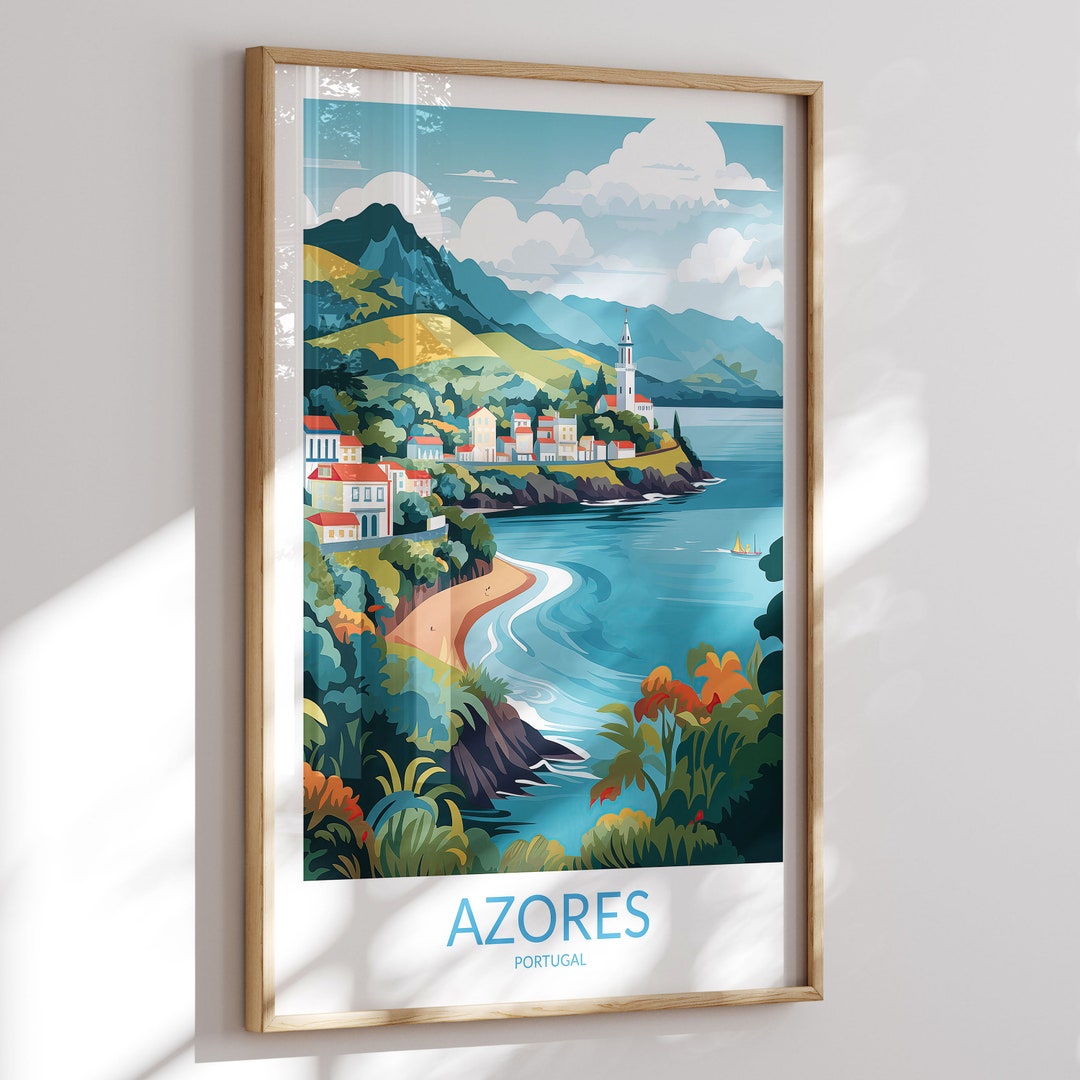 Azores Print No 7, Azores Poster, Azores Wall Art, Azores Art Print ...