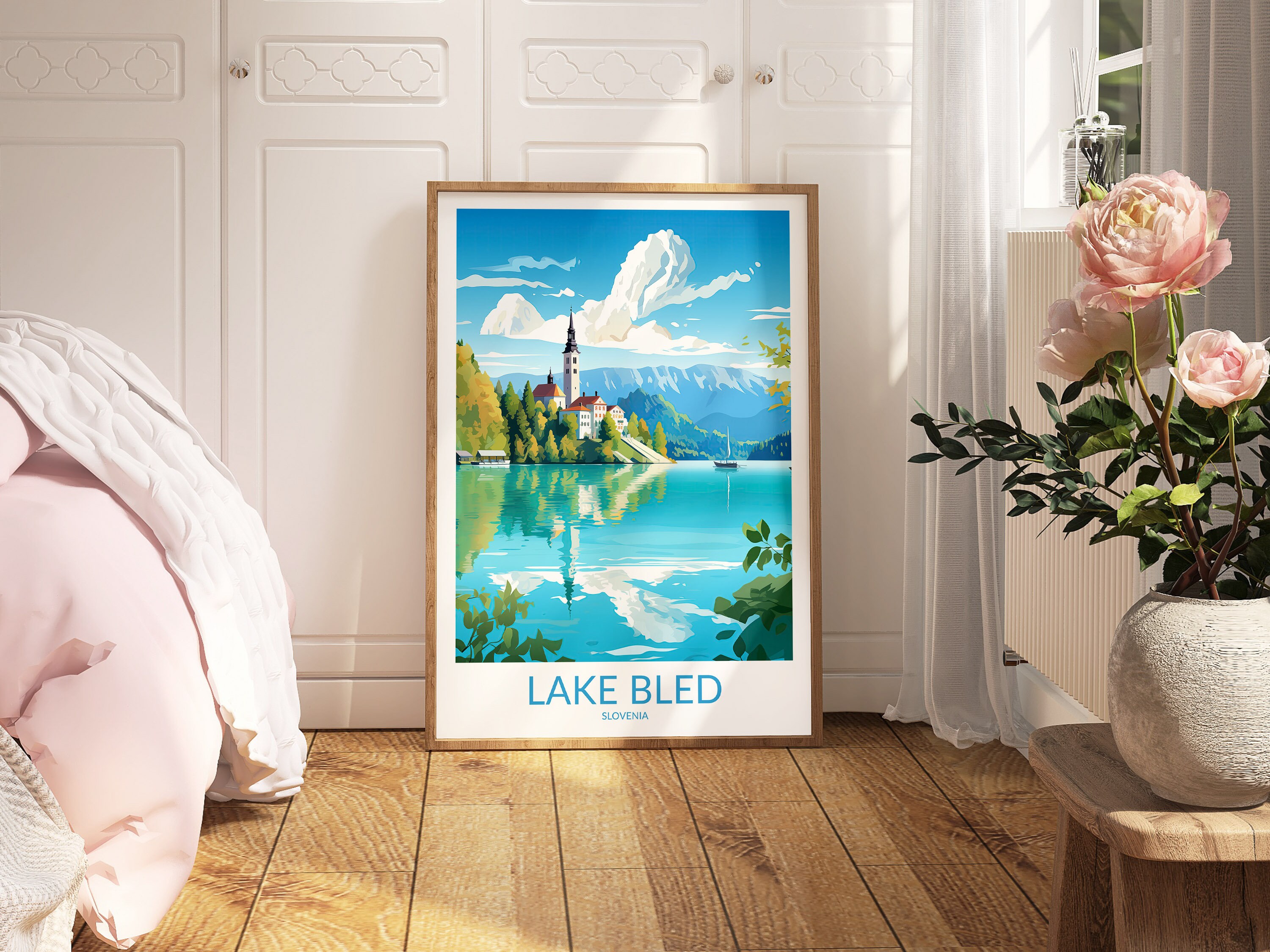 Lake Bled Print No 6, Lake Bled Poster, Lake Bled Wall Art, Lake Bled ...