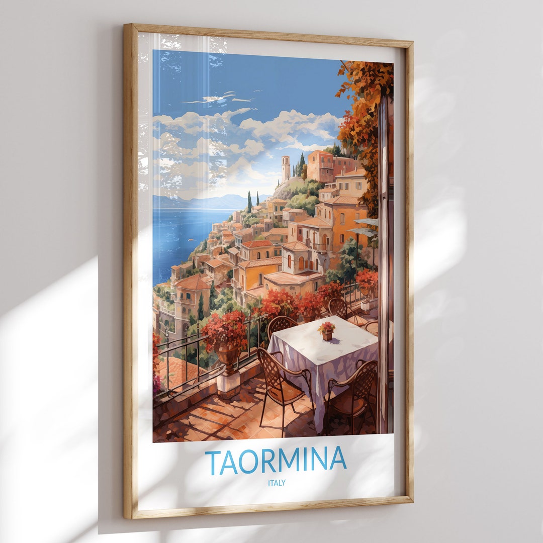 Taormina Print No 7, Taormina Poster, Taormina Wall Art, Taormina Art ...
