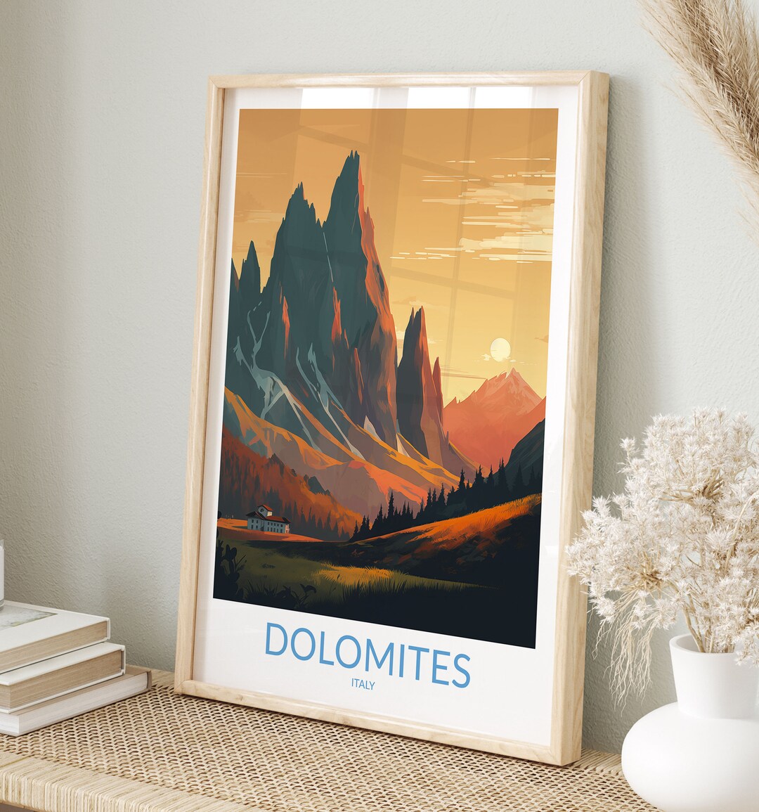 Dolomites Print No 2, Dolomites Poster, Dolomites Wall Art, Dolomites ...
