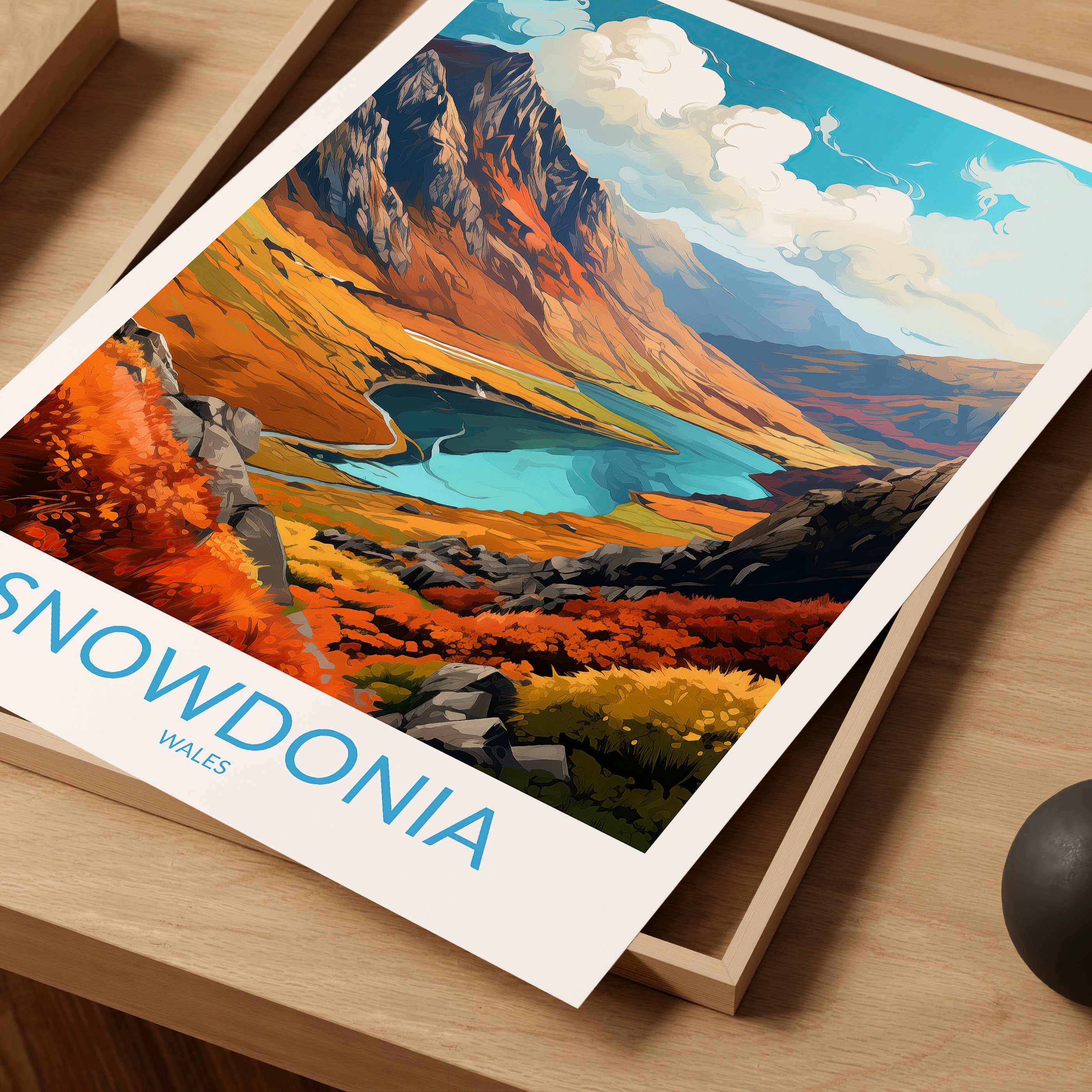 Snowdonia Print, Snowdonia Poster, Snowdonia Wall Art, Snowdonia Art ...