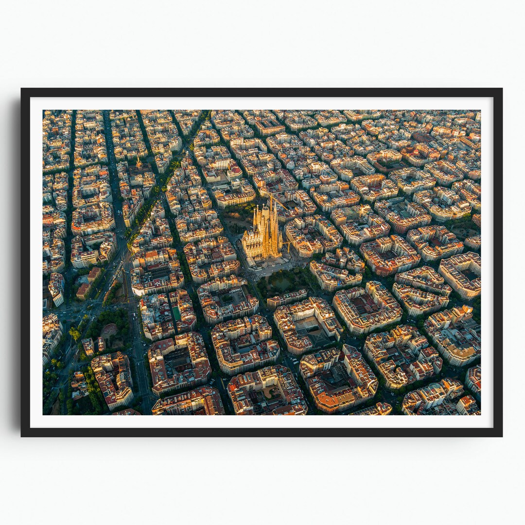 Sagrada Familia Gaudi Barcelona Print, Gaudi Art, Barcelona City Poster ...