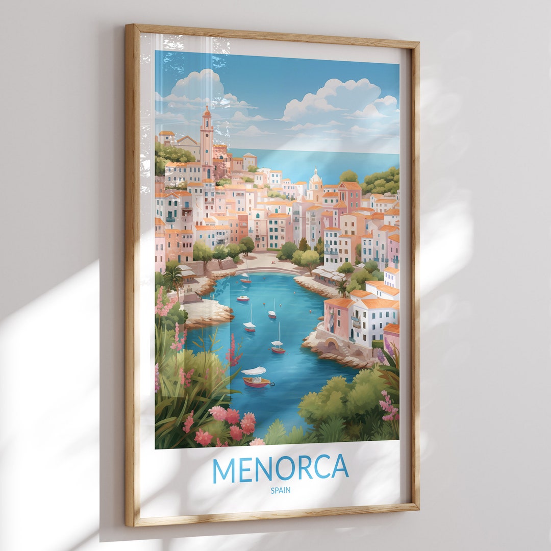 Menorca Print No 5, Menorca Poster, Menorca Wall Art, Menorca Art Print ...