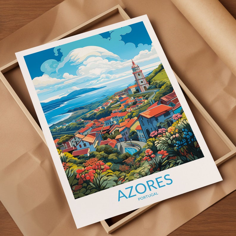 Azores Print No 5, Azores Poster, Azores Wall Art, Azores Art Print ...
