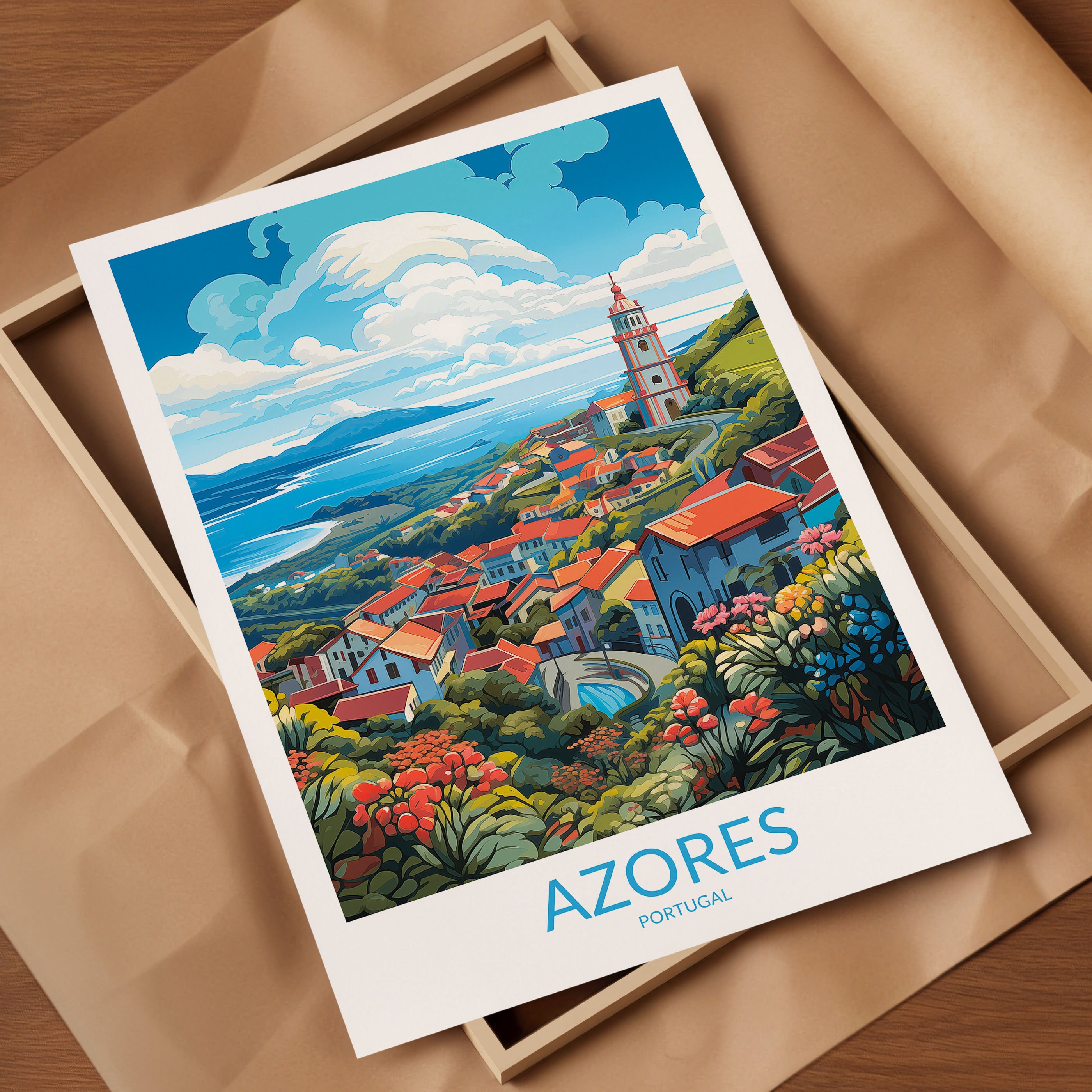 Azores Print No 5, Azores Poster, Azores Wall Art, Azores Art Print ...