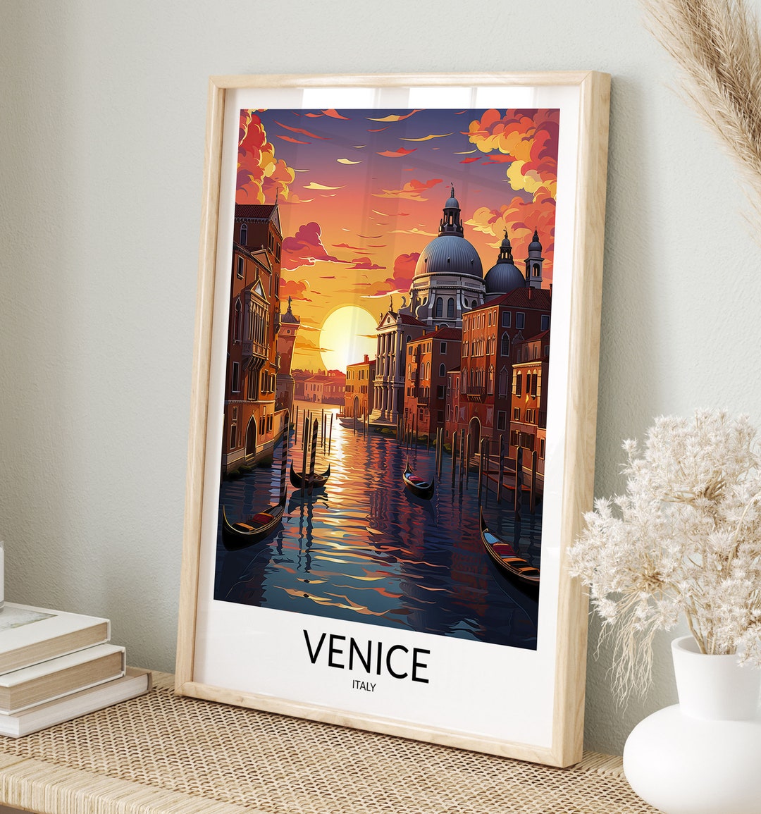 Venice Print, Venice Poster, Venice Wall Art, Venice Art Print, Venice ...