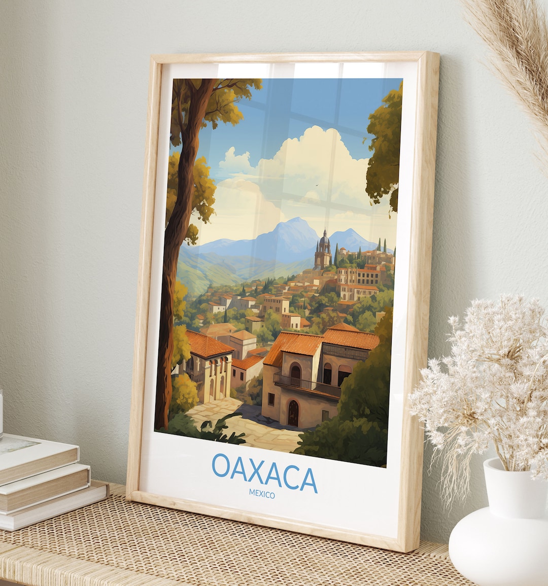 Oaxaca Print No 4, Oaxaca Poster, Oaxaca Wall Art, Oaxaca Art Print ...
