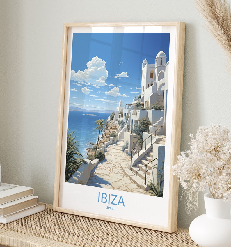 Ibiza Print No 3, Ibiza Poster, Ibiza Wall Art, Ibiza Art Print, Ibiza Artwork, Ibiza Travel ...