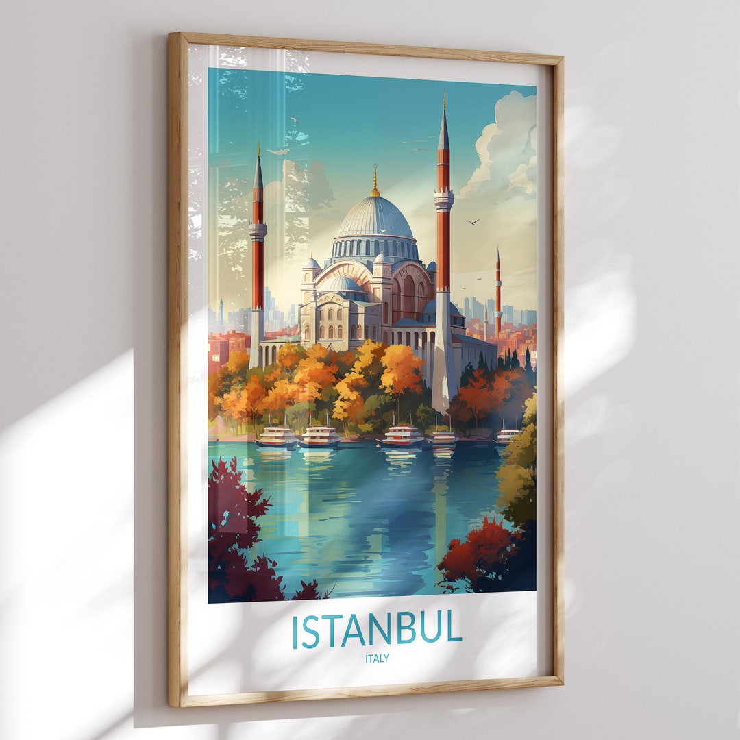Istanbul Print No 4, Istanbul Poster, Istanbul Wall Art, Istanbul Art ...