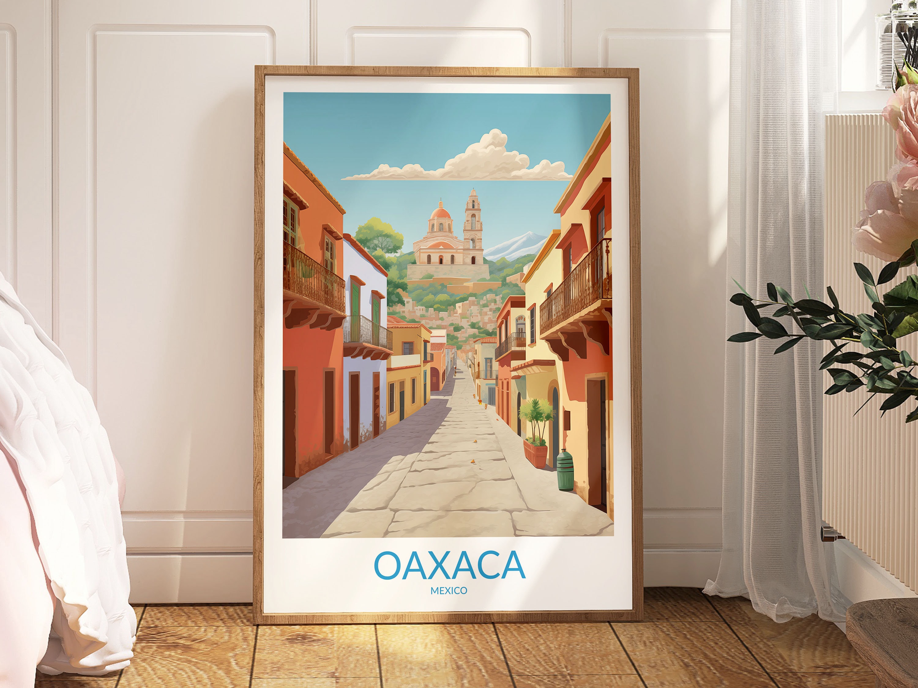 Oaxaca Print No 2, Affiche dOaxaca, Oaxaca Wall Art, Oaxaca Art Print ...