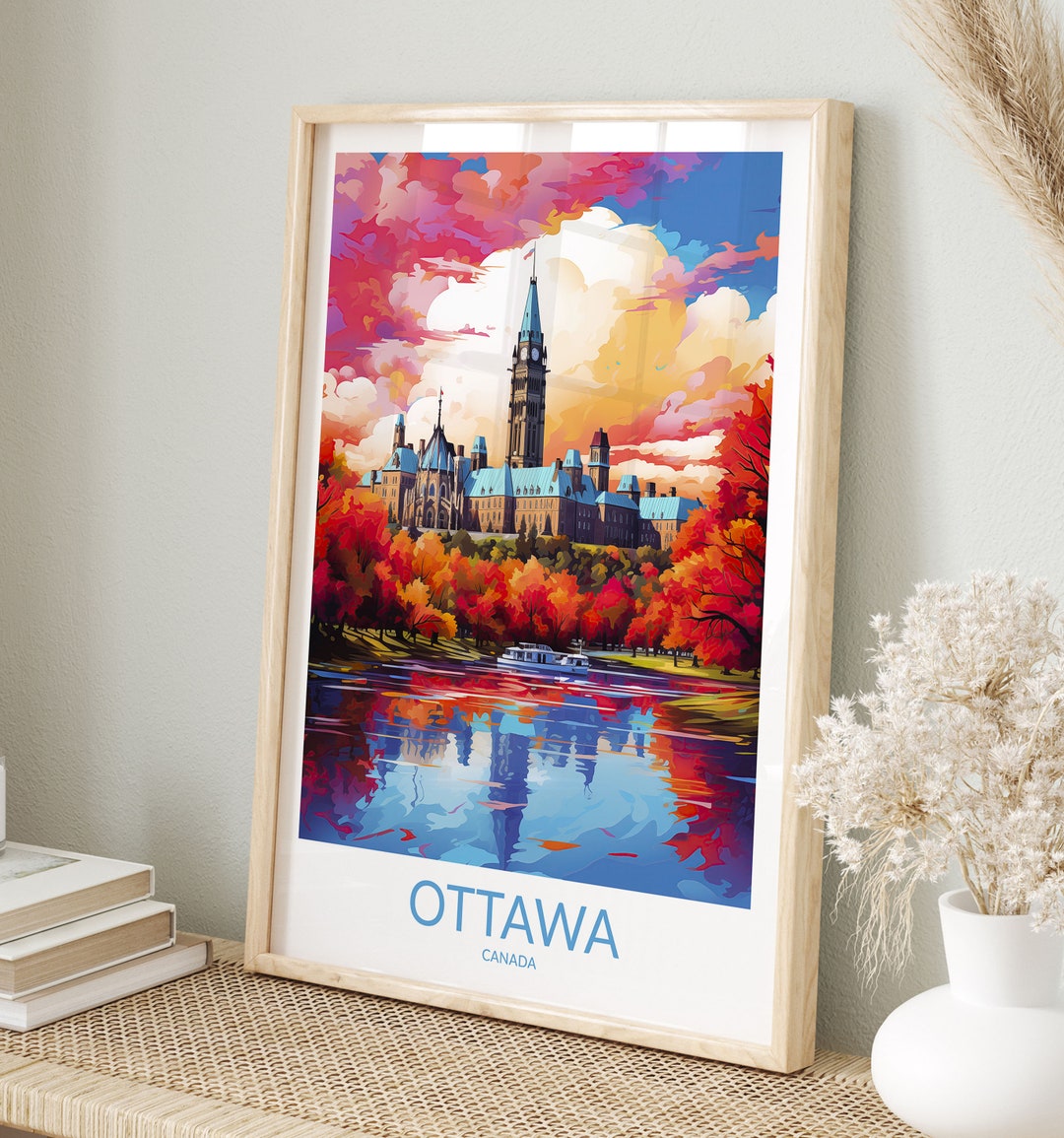 Ottawa Print No 2, Ottawa Poster, Ottawa Artwork, Ottawa Travel Gift ...