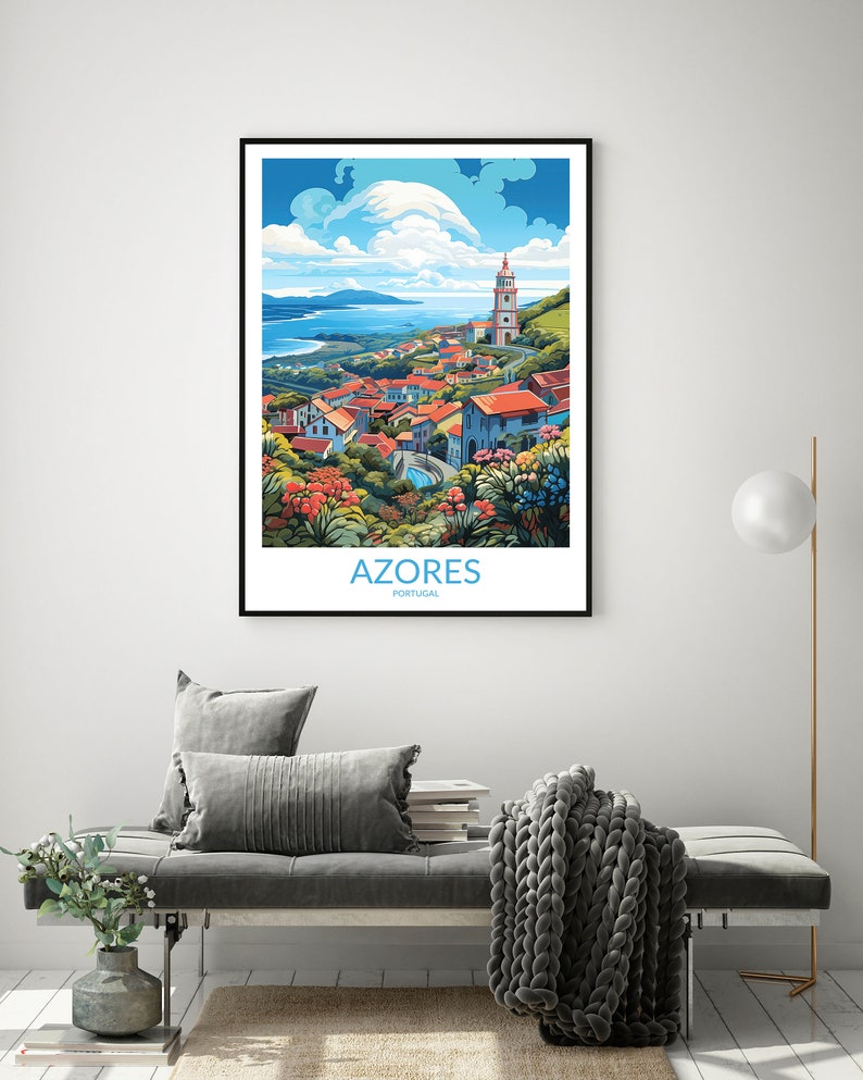 Azores Print No 5, Azores Poster, Azores Wall Art, Azores Art Print ...