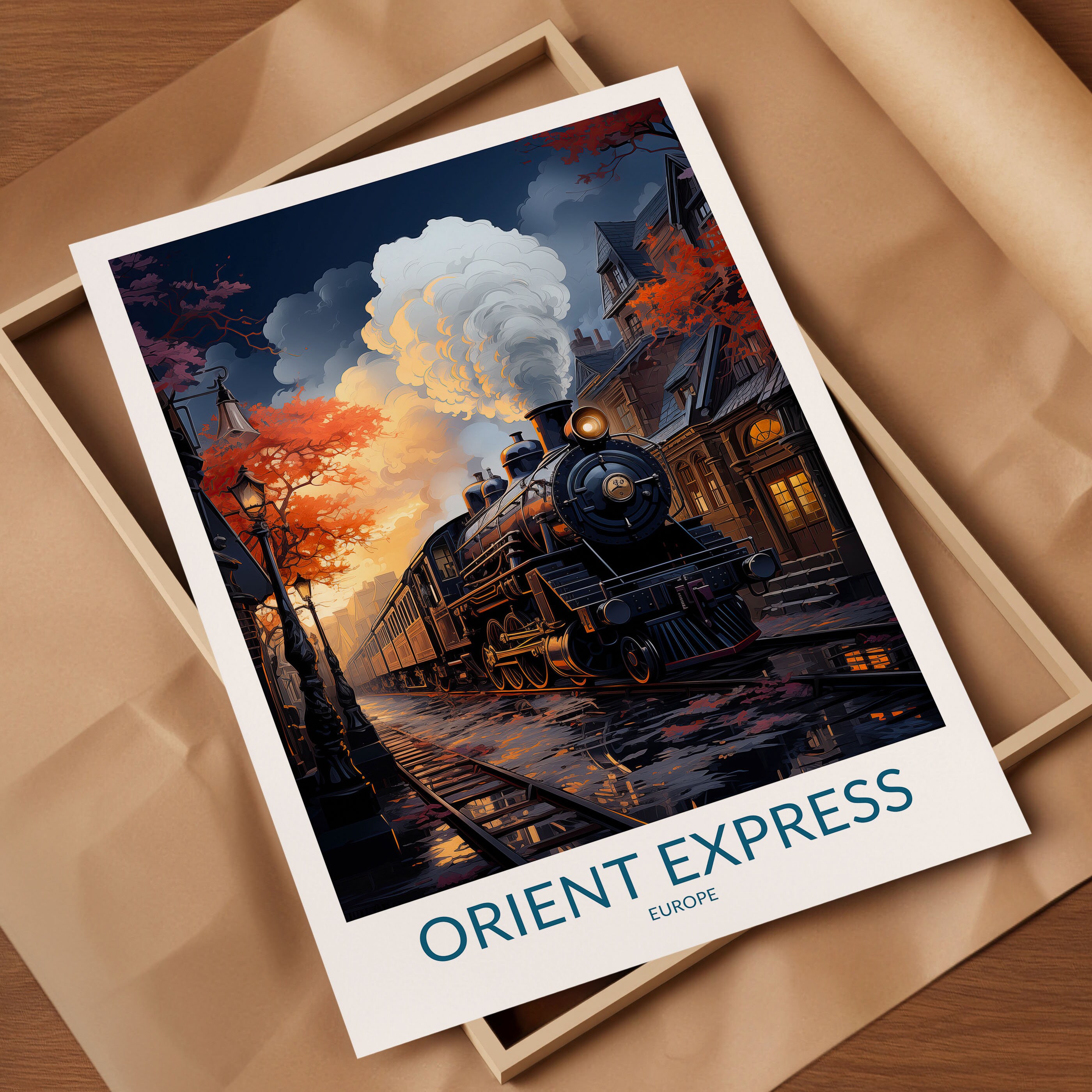 Orient Express Print No 4, Orient Express Poster, Orient Express Wall ...
