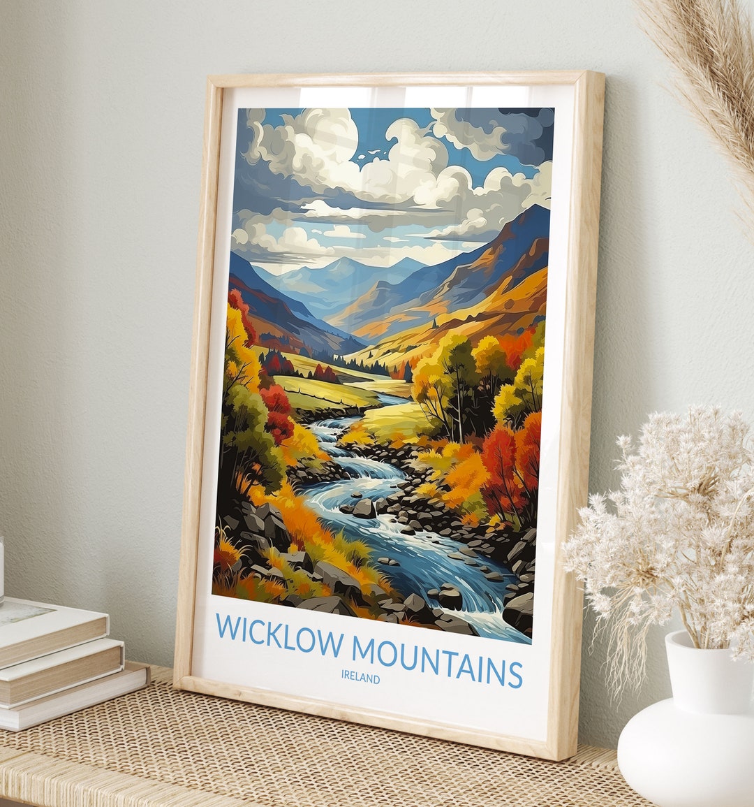 Wicklow Mountains Ireland Print No 5, Wicklow Mountains Poster, Wicklow ...