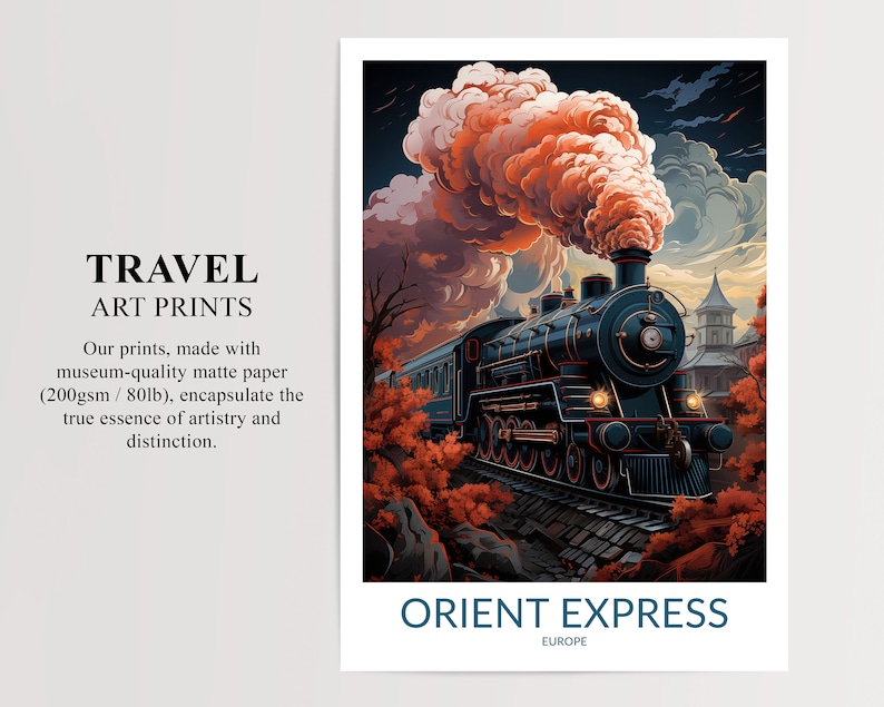 Orient Express Print No 2, Orient Express Poster, Orient Express Wall ...