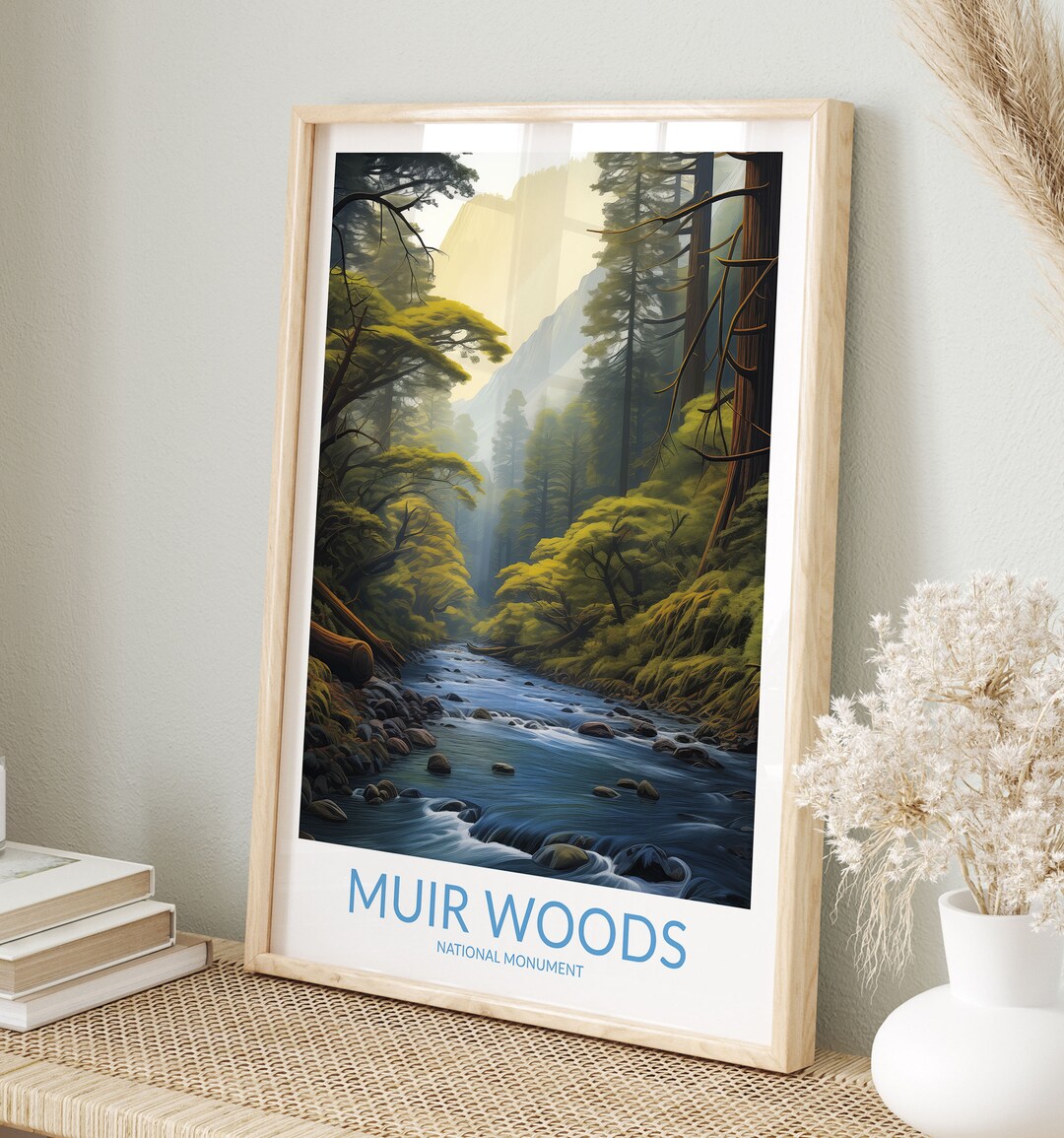 Muir Woods Print, Muir Woods Poster, Muir Woods Wall Art, Muir Woods ...