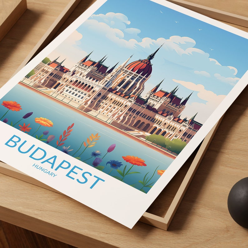 Budapest Print No 3, Budapest Poster, Budapest Wall Art, Budapest Art ...