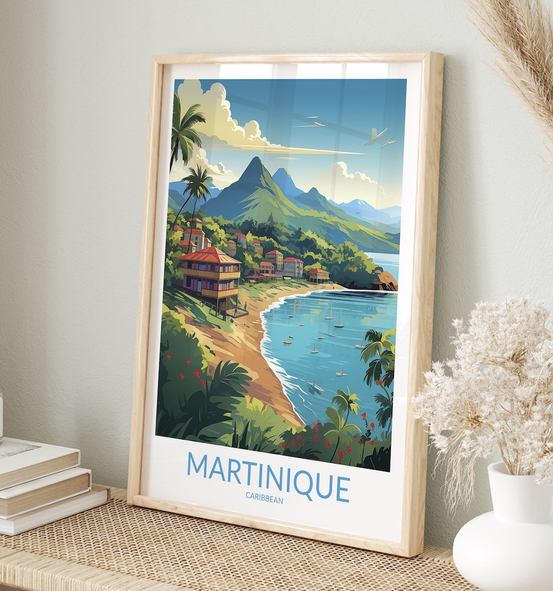 Martinique Print, Martinique Poster, Martinique Wall Art, Martinique ...