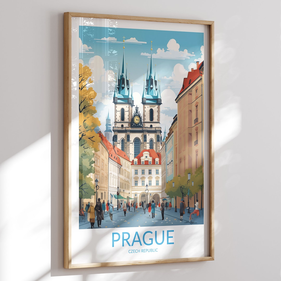 Prague Print, Prague Poster, Prague Wall Art, Prague Art Print, Prague ...