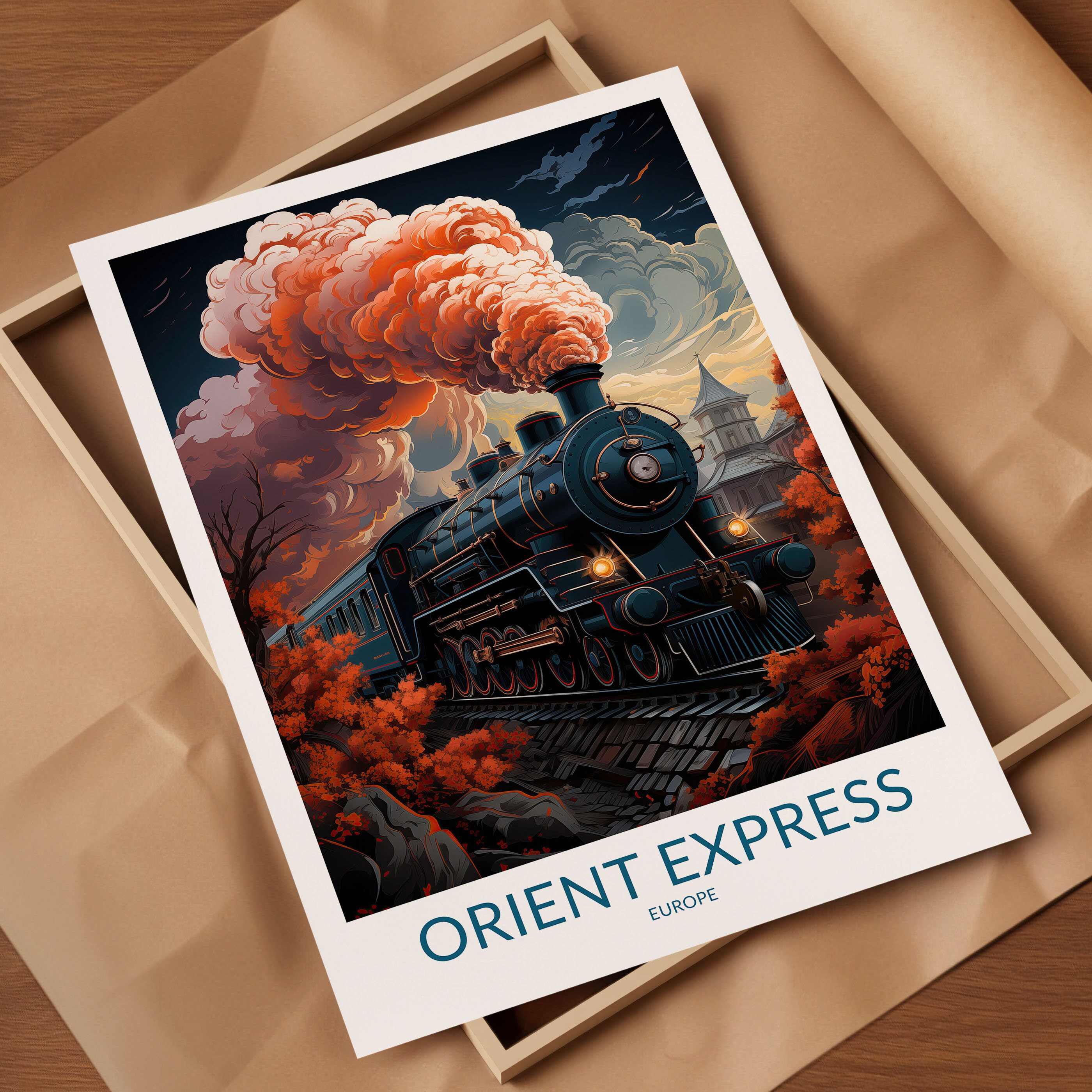 Orient Express Print No 2, Orient Express Poster, Orient Express Wall ...