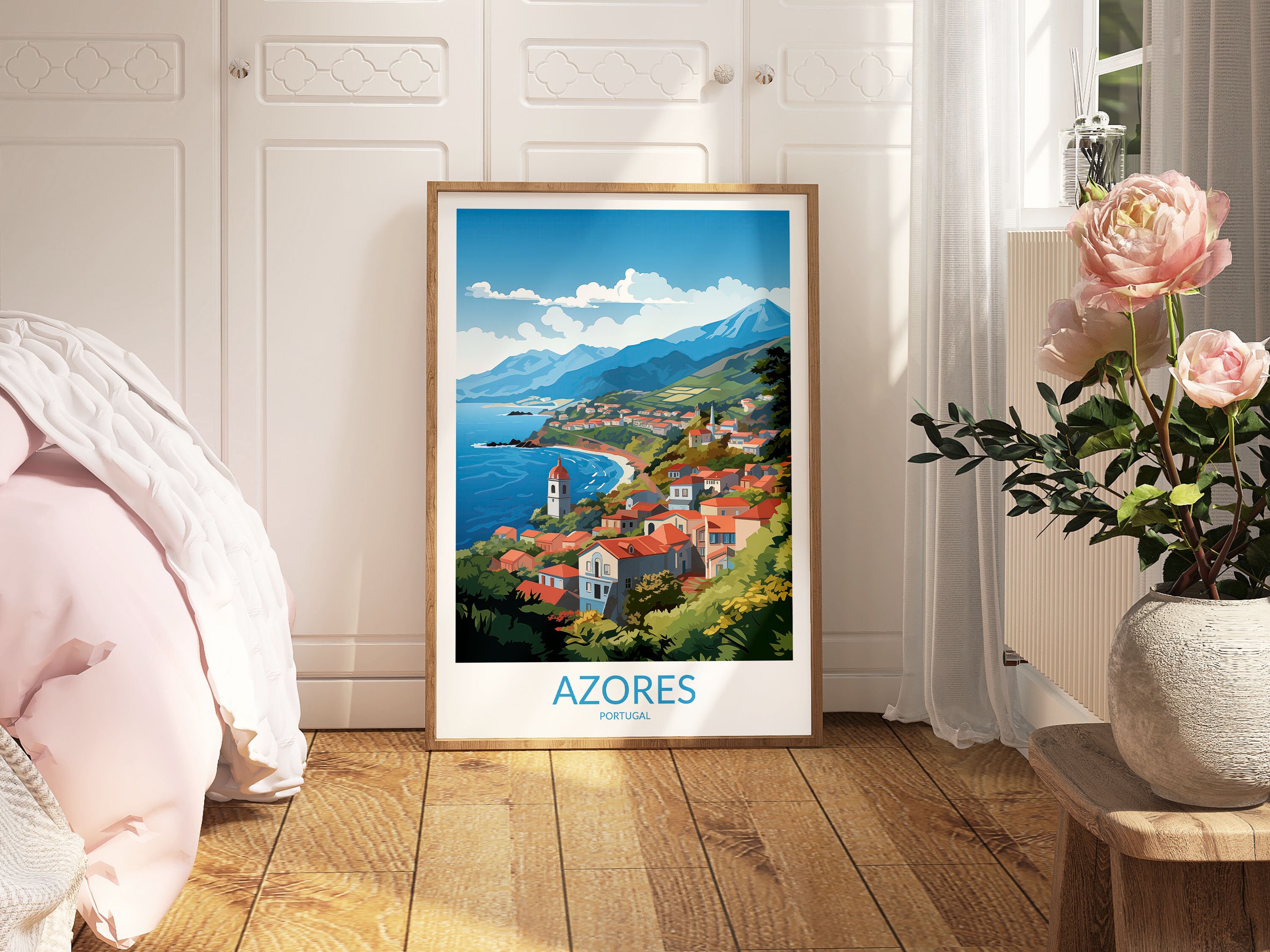 Azores Print No 2, Azores Poster, Azores Wall Art, Azores Art Print ...