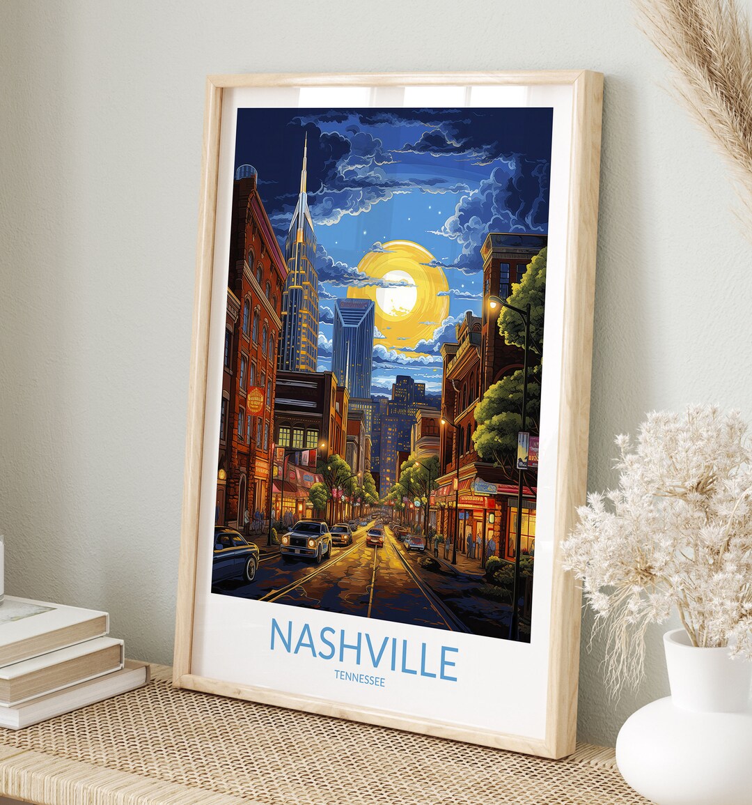 Nashville Print No 5, Nashville Poster, Artwork, Traveler Gift ...