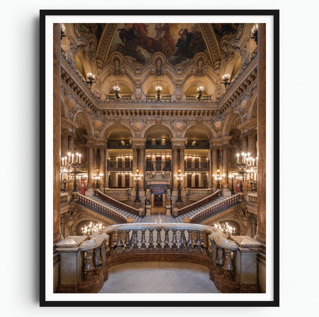 Paris Palais Garnier Print, Opera Architecture Poster, France, Parisian ...