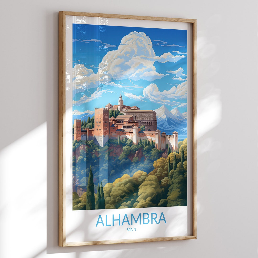 Alhambra Print No 2, Alhambra Poster, Alhambra Wall Art, Alhambra Art ...