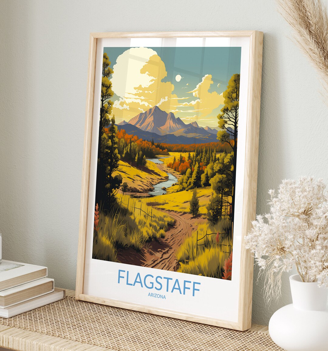Flagstaff Print No 2, Flagstaff Poster, Flagstaff Wall Art, Flagstaff ...