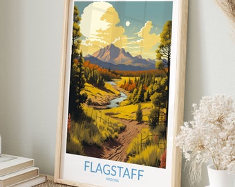 Flagstaff Print, Flagstaff Poster, Flagstaff Wall Art, Flagstaff Art ...