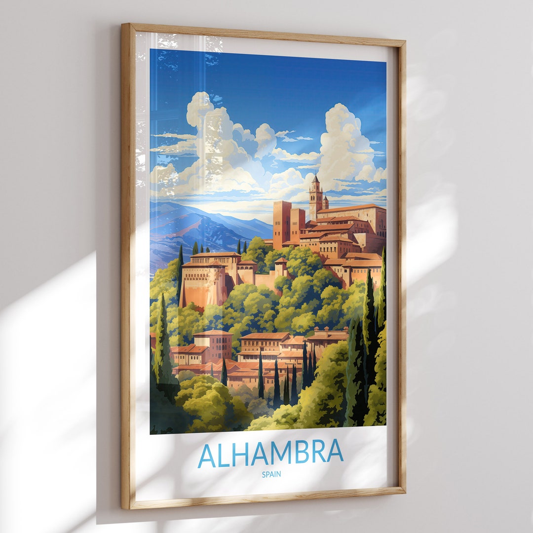 Alhambra Print, Alhambra Poster, Alhambra Wall Art, Alhambra Art Print ...